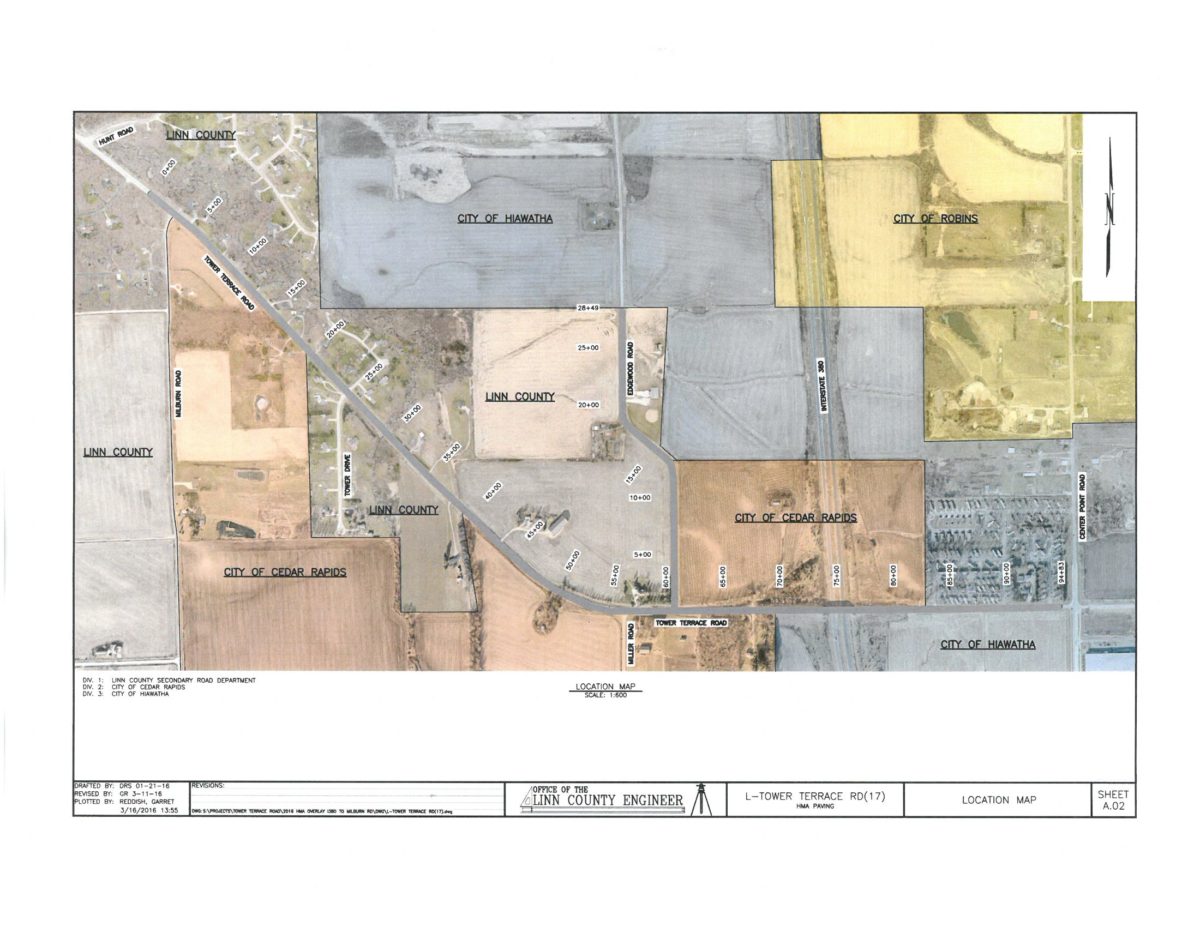 Tower Terrace Rd Map – City of Hiawatha News