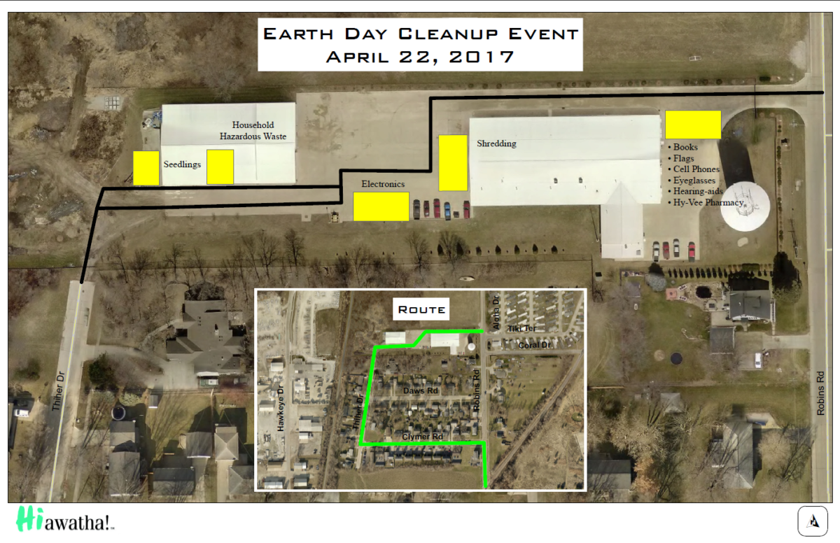 Earth Day Map Route – City of Hiawatha News